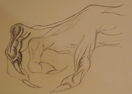 how to draw a dragon claw step by step