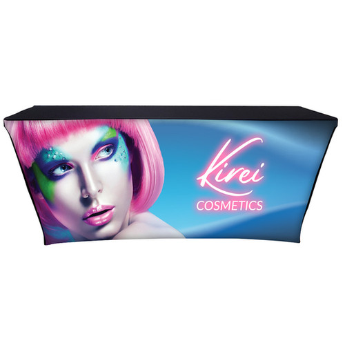 6' Backlit Fitted Table Throw | Mint Displays