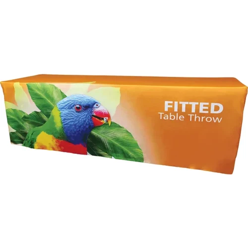 6' Fitted Dye Sub Table Throw - Additional sizes available | Mint Displays
