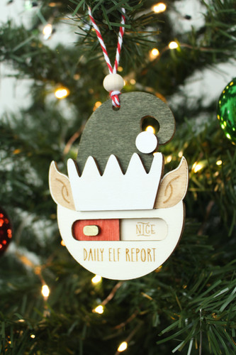 Daily Elf Report Ornament | Silverwood Studio