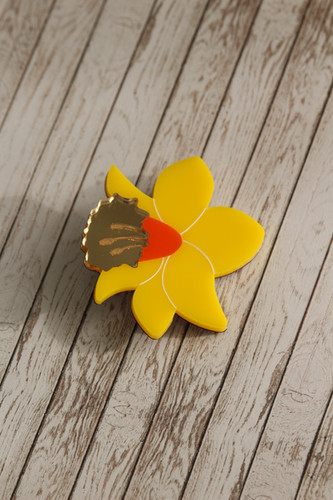 Daffodil Brooch | Silverwood Studio
