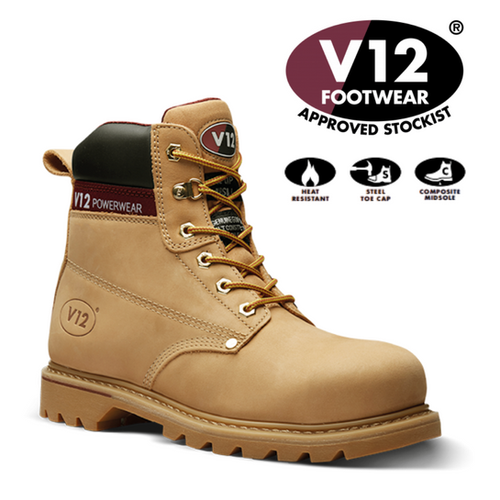 V12 Boulder SBP Derby Boot Honey Nubuck V1237 | McIntosh's