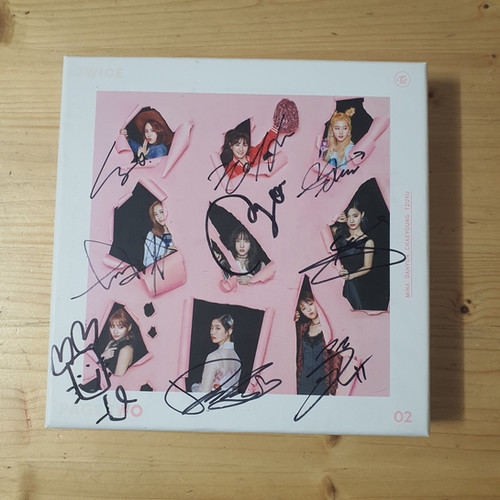 TWICE - 2nd Mini Autographed Kpop Album (Pink ver) | allthatsales