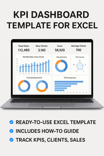 KPI Dashboard Template | Excelized