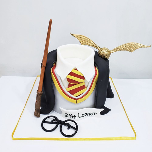 Pastel de Fondant Harry Potter Corbata | Cakedesignermx
