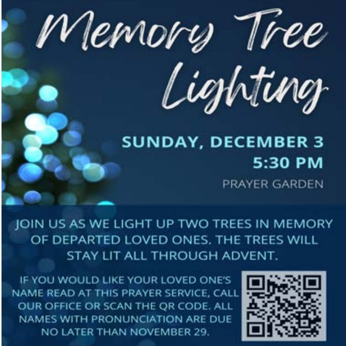 Memory Tree Lighting | Sacred Heart Church