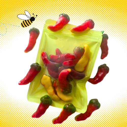 Fire Peppers- Fruit flavoured jelly sweets packed with a spicy, HOT ...