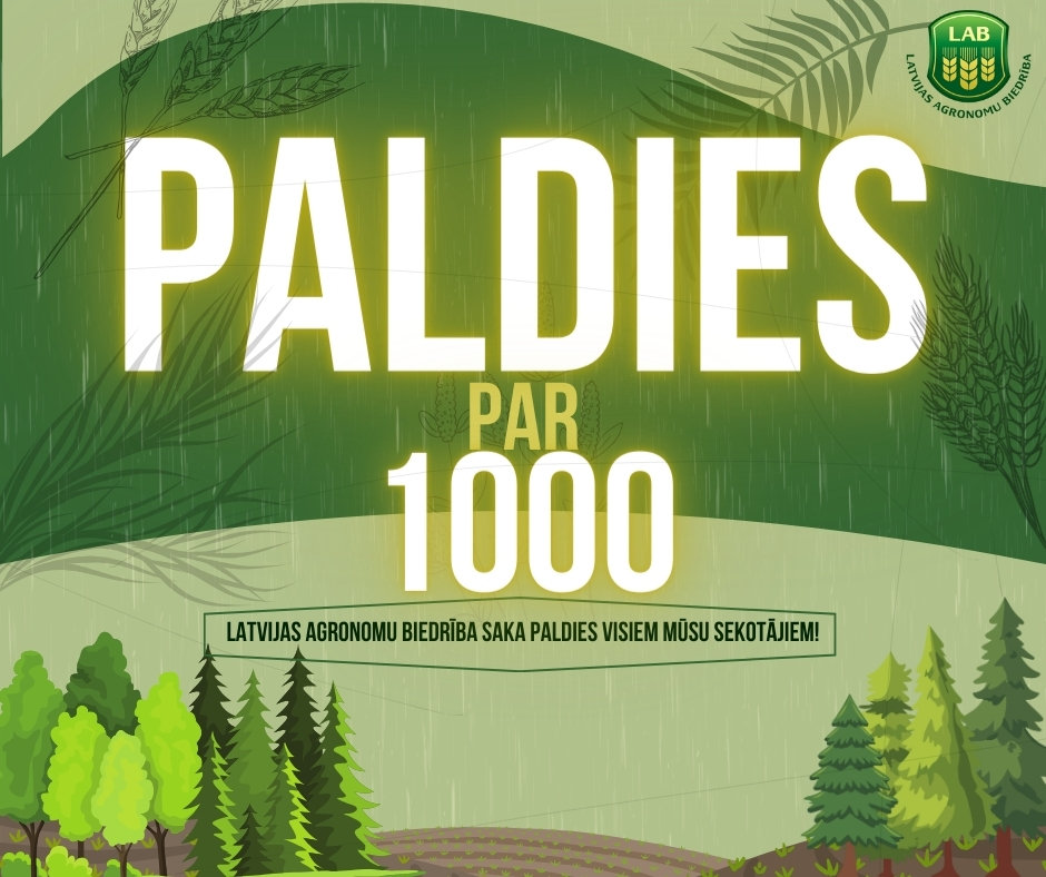 Paldies par 1000 sekotājiem!