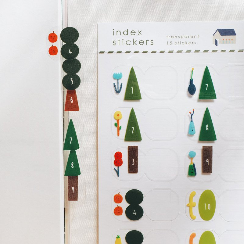 Yohand Studio - Transparent Index Tab Stickers - Tree