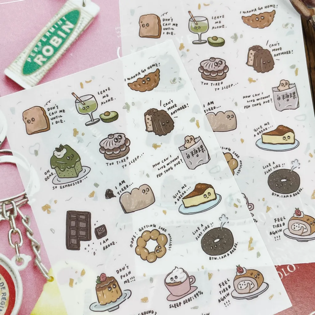 Bon Bon Stickers - Transfer Stickers - Tired Dessert Shop