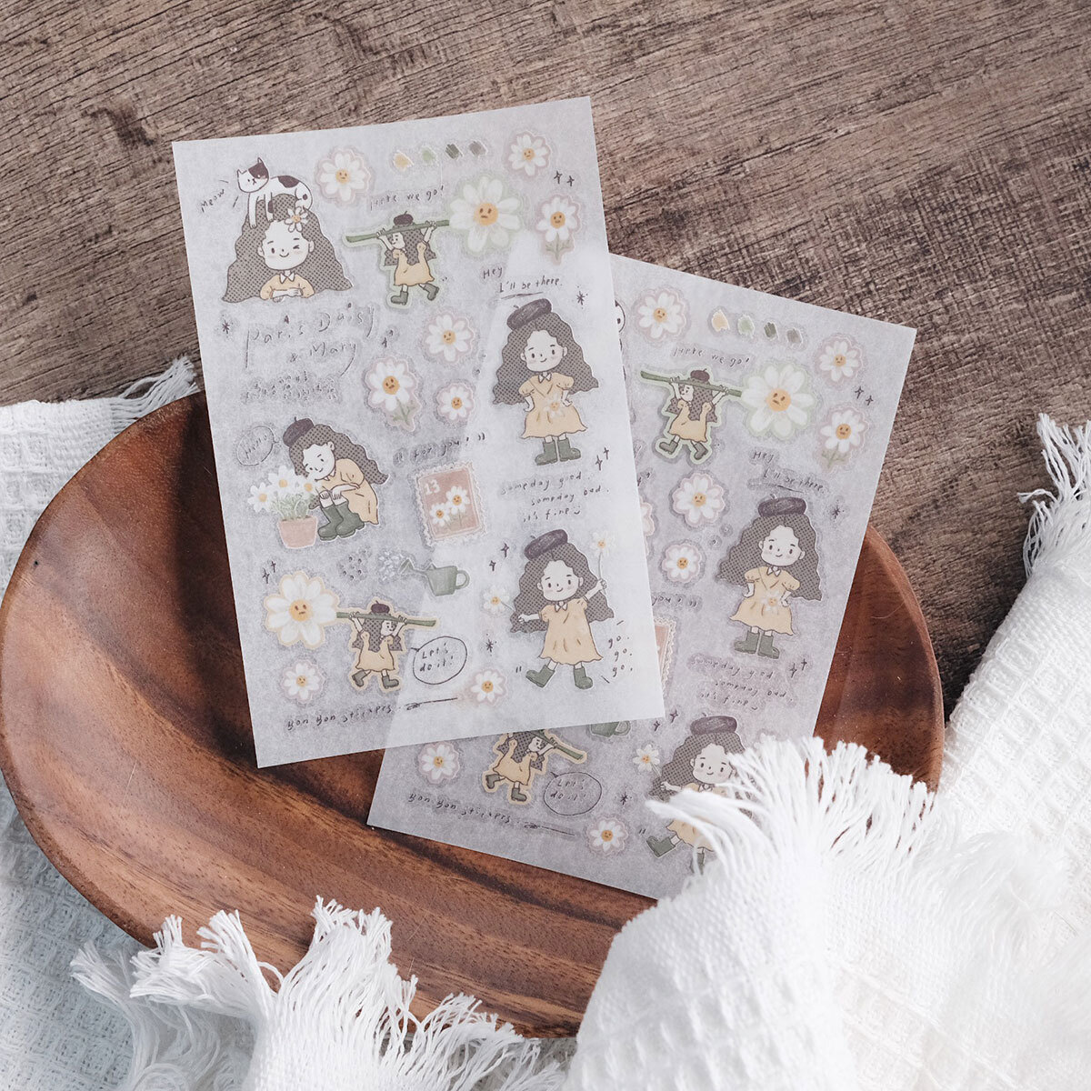 Bon Bon Stickers - Transfer Stickers - Paris, Daisy, and Mary