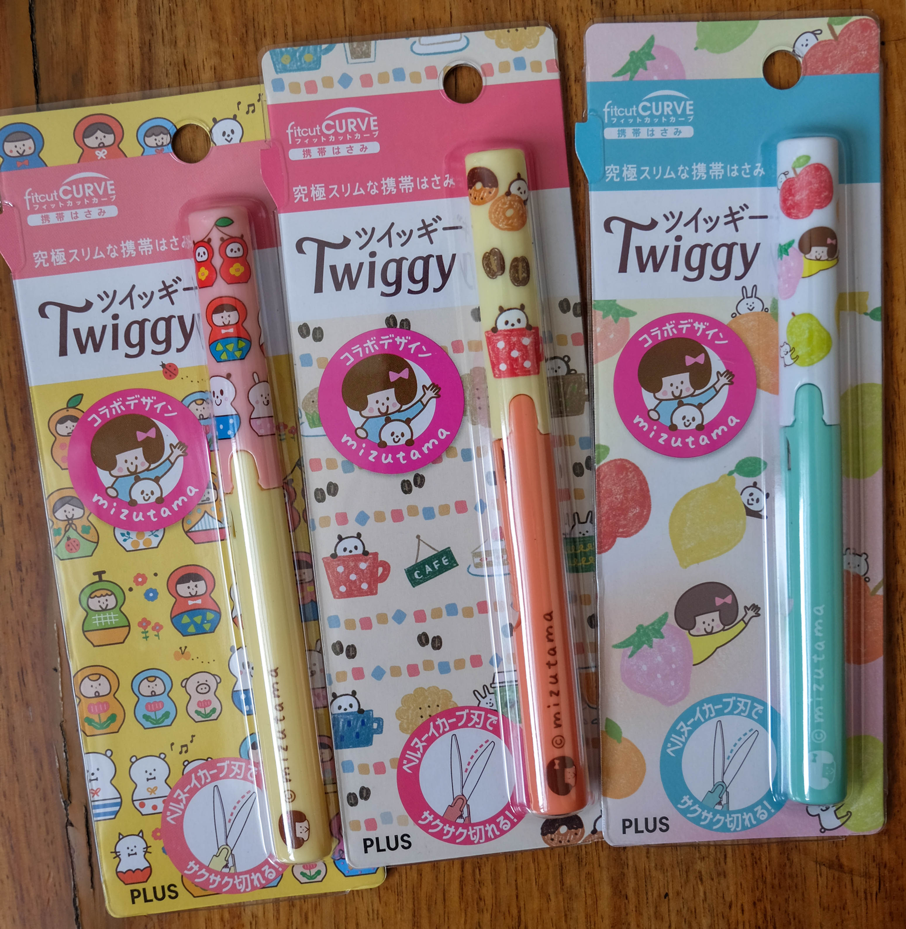 PLUS x Mizutama Pen Type Compact Twiggy Scissors