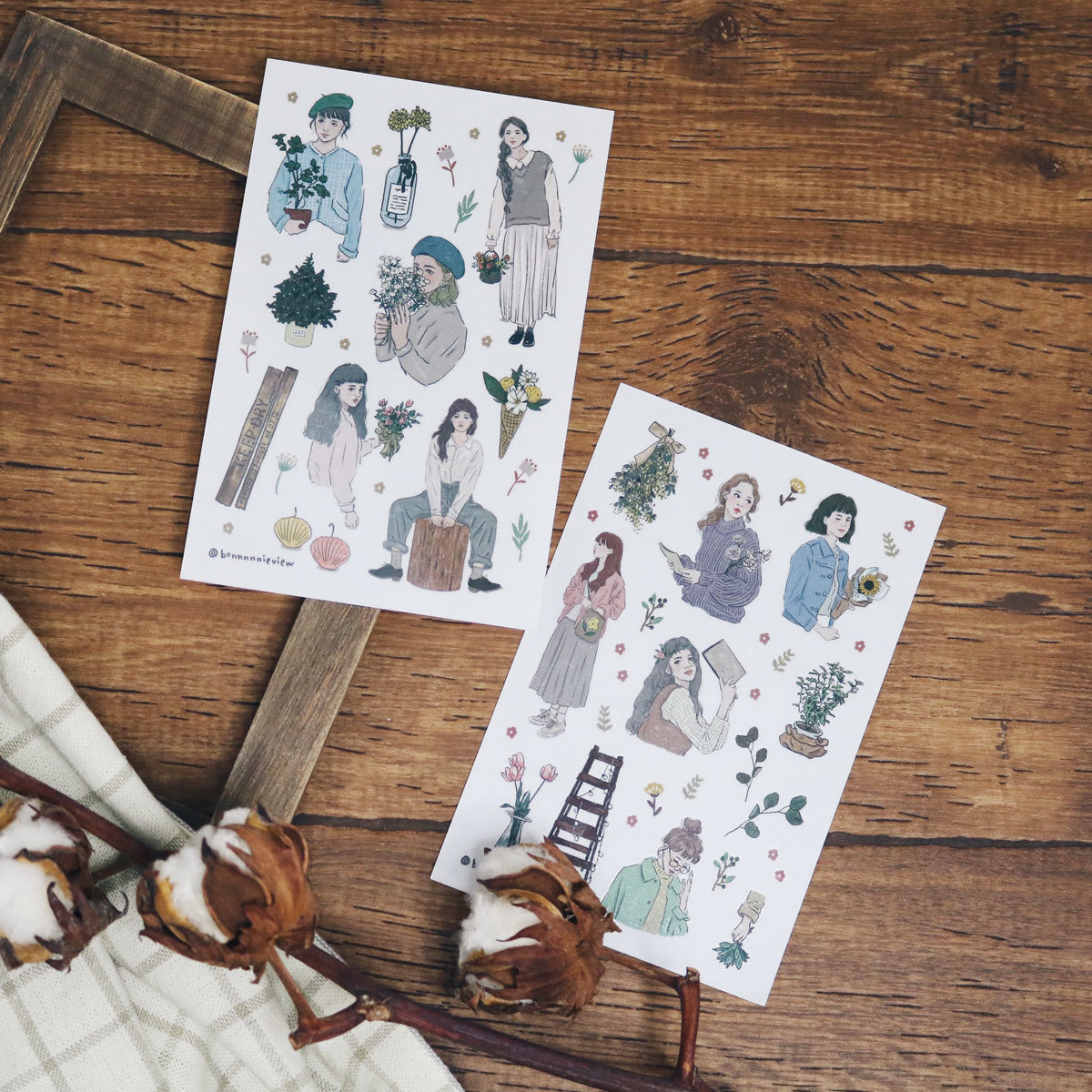 Bon Bon Stickers - Transfer Stickers - Plant Girls