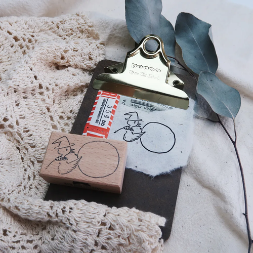 Bon Bon Stickers - Mr. Goose Says Rubber Stamp | The Little Whimsy