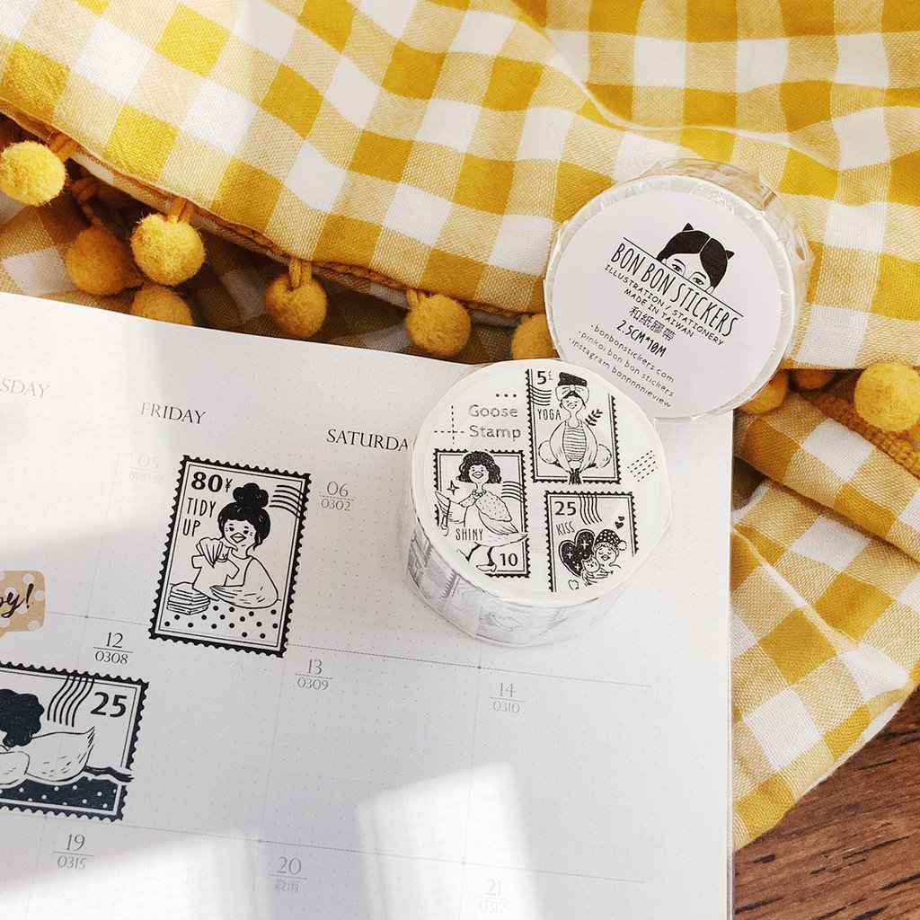 Bon Bon Stickers - Goose Stamp Tape