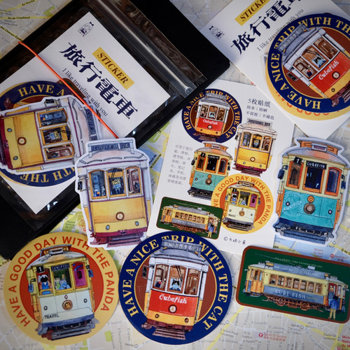 Cube Fish - Tram Sticker Set | The Little Whimsy