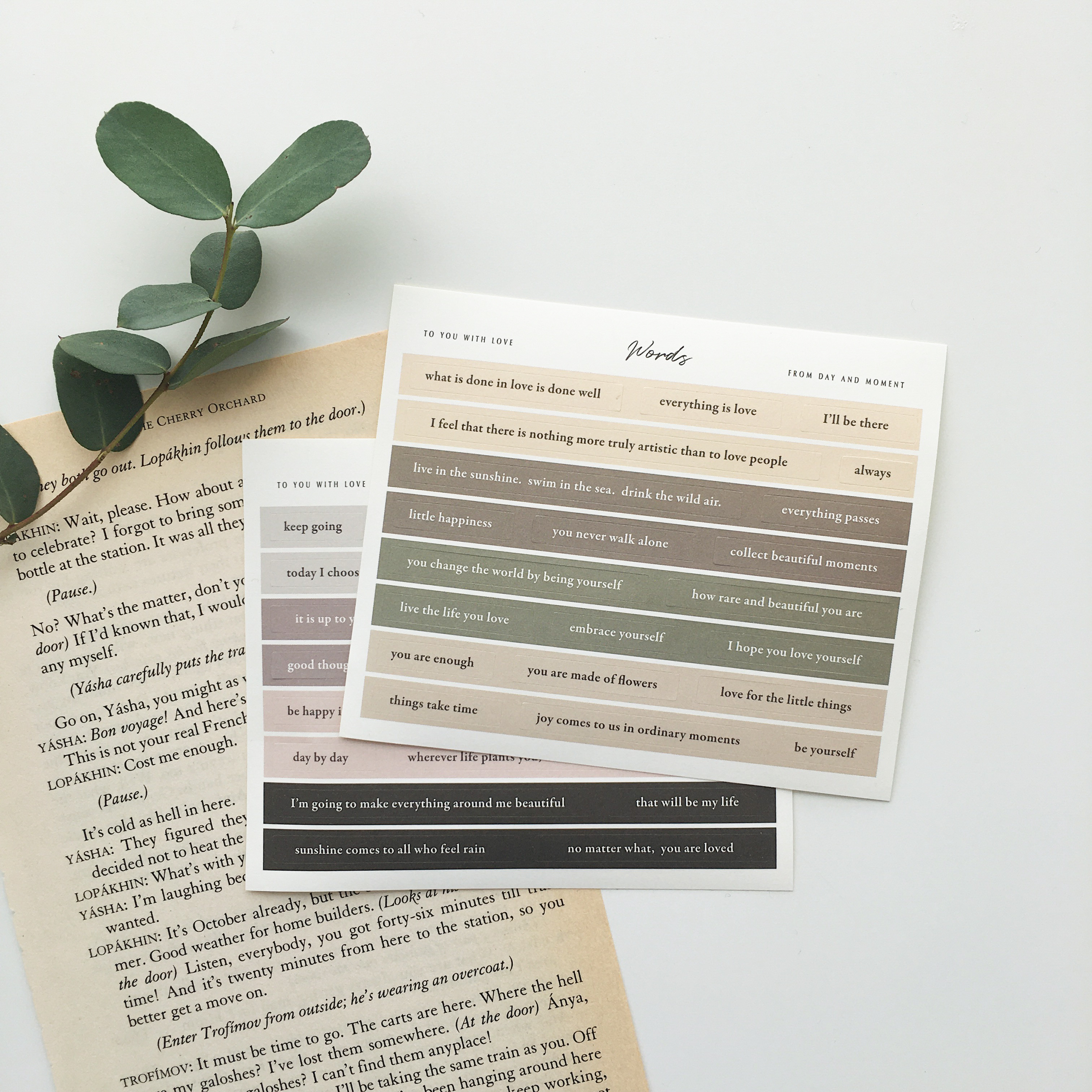 Day And Moment - Word Stickers 01