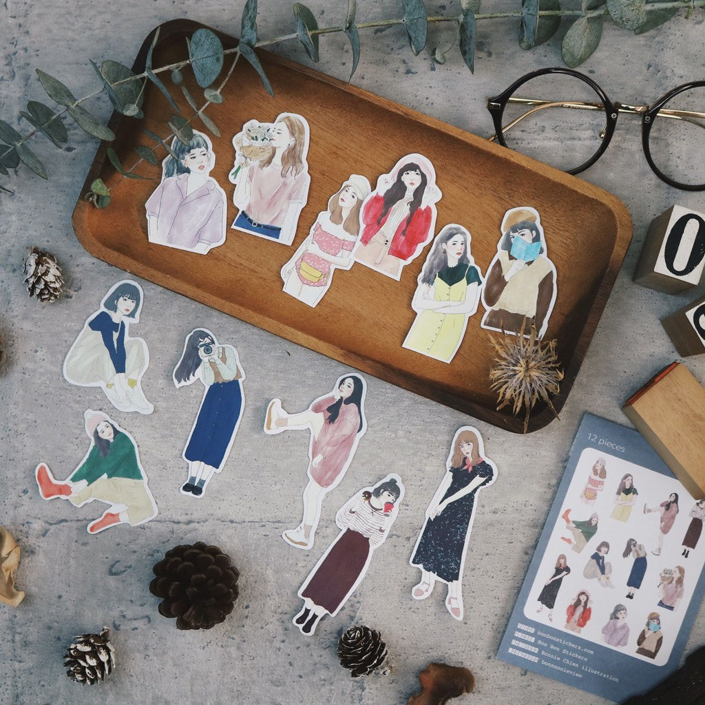 Bon Bon Stickers - Calendar Girl Sticker Pack