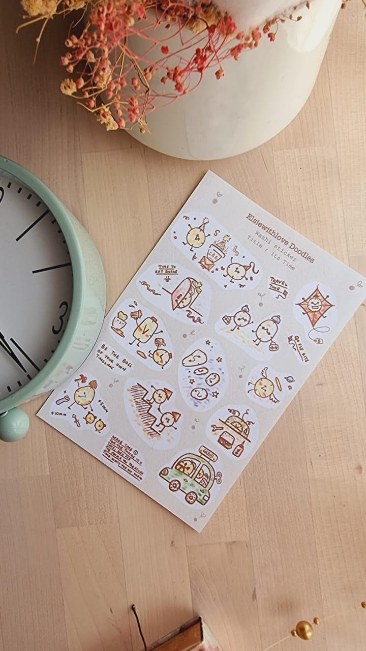 Elsiewithlove - It's Time Sticker Sheet