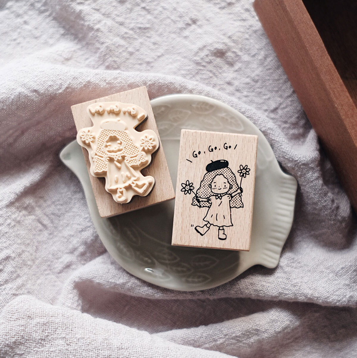 Bon Bon Stickers - Go Go Go Rubber Stamp