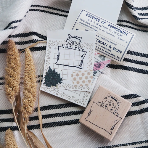 Bon Bon Stickers - Bubu Says Rubber Stamp | The Little Whimsy