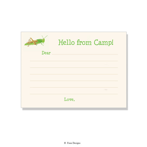 Grasshopper Fill-in Camp Note | faux-designs