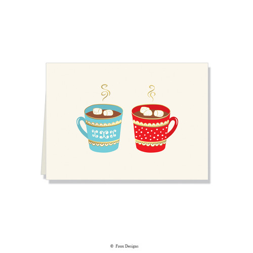 Hot Cocoa Folded Note | faux-designs