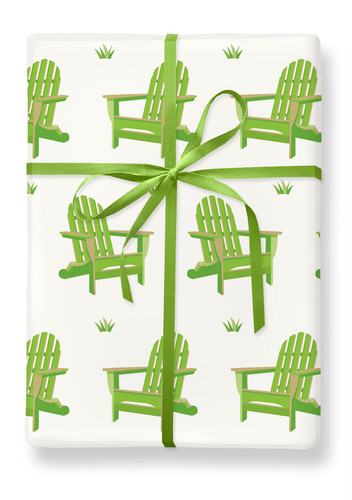 Adirondack Chair Gift Wrap | faux-designs
