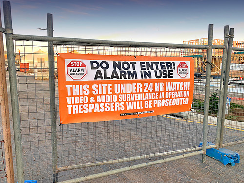 Large Format Security Site Sign | Hypervision