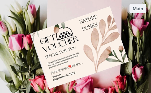 2 x Night Stay Gift Certificate | NATURE DOMES NSW