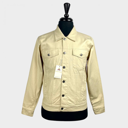 Light Beige Trucker Jacket 6037 | London Casuals
