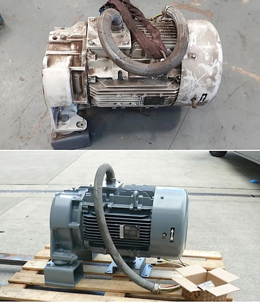 Engineers complete compressor motor overhaul