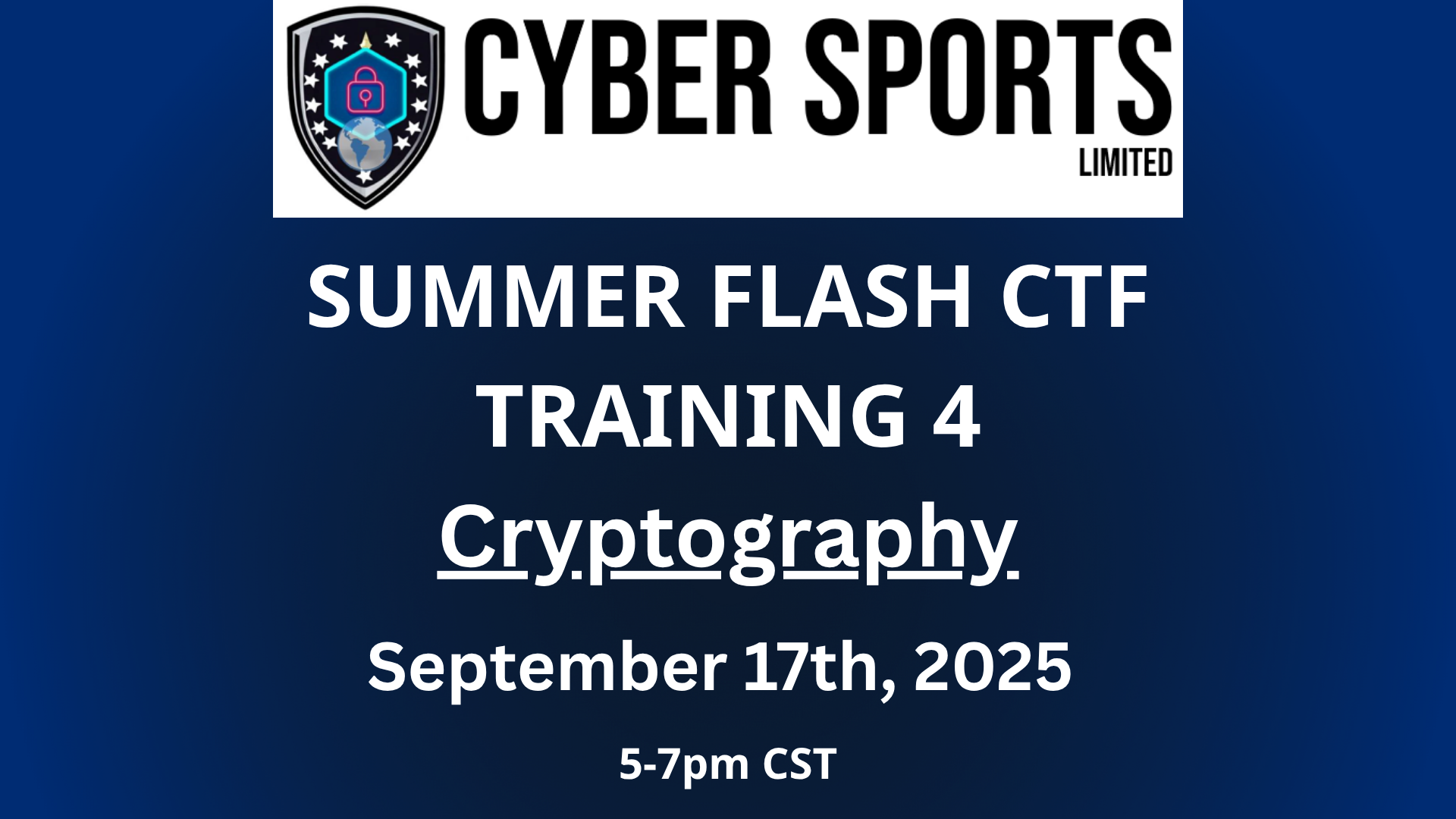 Summer Flash CTF Training 4 / Cryptography | Cyber Sports Limited