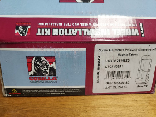 New 32 Gorilla Automotive 26145ZD WIK 8Lug Sd Duplex 14x1.50 Zinc ...