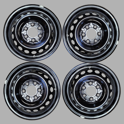 Mercedes Sprinter 16" Black Steel Wheels Set of 4 | 4tiresandwheelsplus
