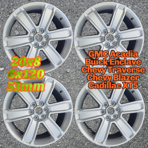 20" OE GM Rims GMC Acadia Chevy Traverse Blazer Cadillac XT5 XT6 Buick ...