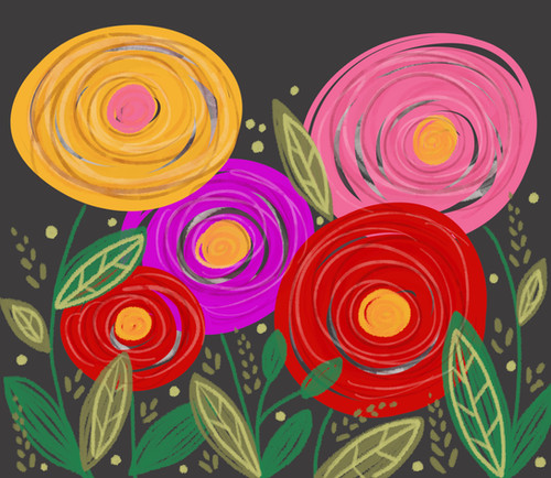 Round Flowers | Jeff Tadsen Art