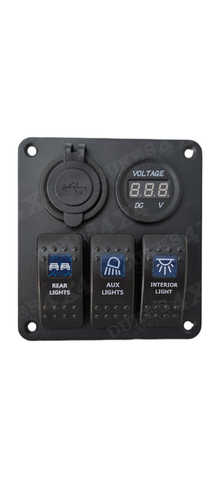 3 switch 2 socket panel | dukes-4x4-camping