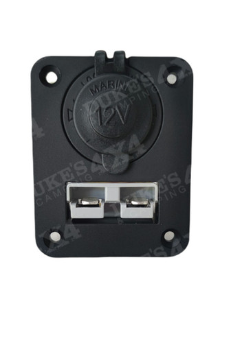 50A Anderson plug panel with 12v socket | dukes-4x4-camping