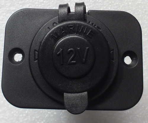 12V SOCKET FLUSH MOUNT SQUARE | dukes-4x4-camping