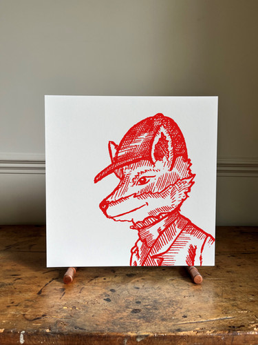 Edgar Fox Mini Art Print | Wild Things