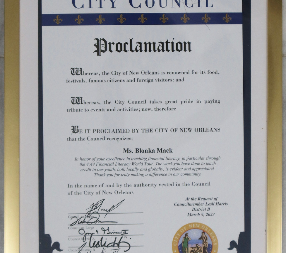 Blonka Movement | International | 4:44 Financial Literacy World Tour ...