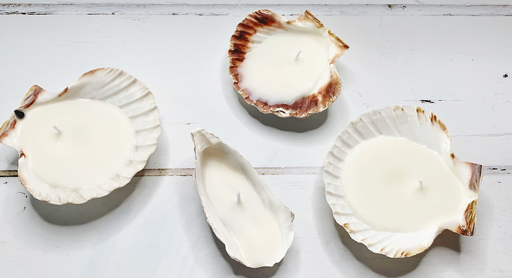 HOW TO MAKE SHELL CANDLES