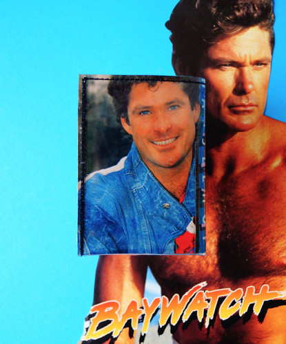 DAVID HASSELHOFF BRAVO 90s Portemonnaie upcycling Unikat | PauwPauw