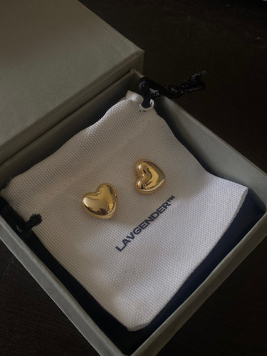 Single heart stud | Lav-Gender