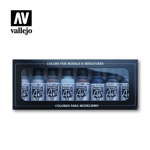 Vallejo Model Color Set - Metallic Colours (x8) | Tabletop Republic
