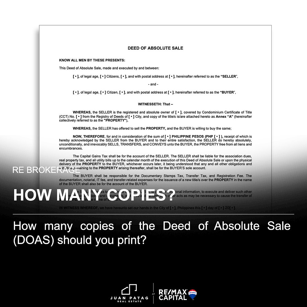 How many copies of the DOAS?