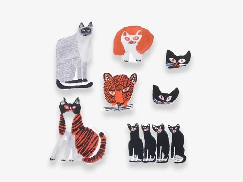 miroco machiko cats sticker pack | lemoncatshop