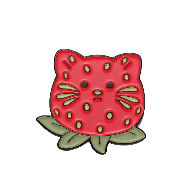 fruit cats enamel pin badge | lemoncatshop