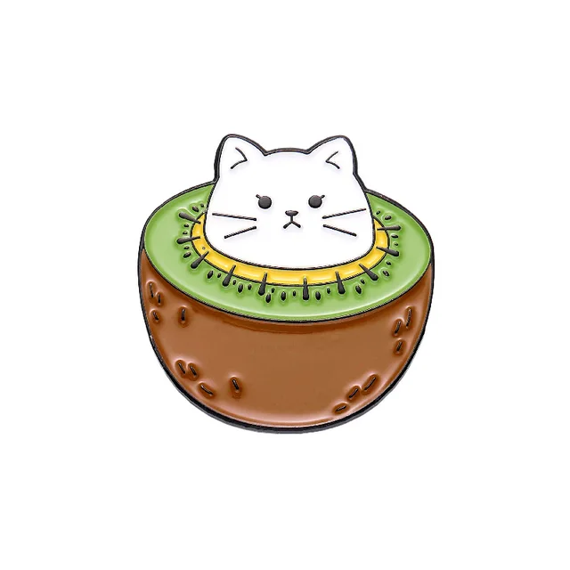 fruit cats enamel pin badge | lemoncatshop